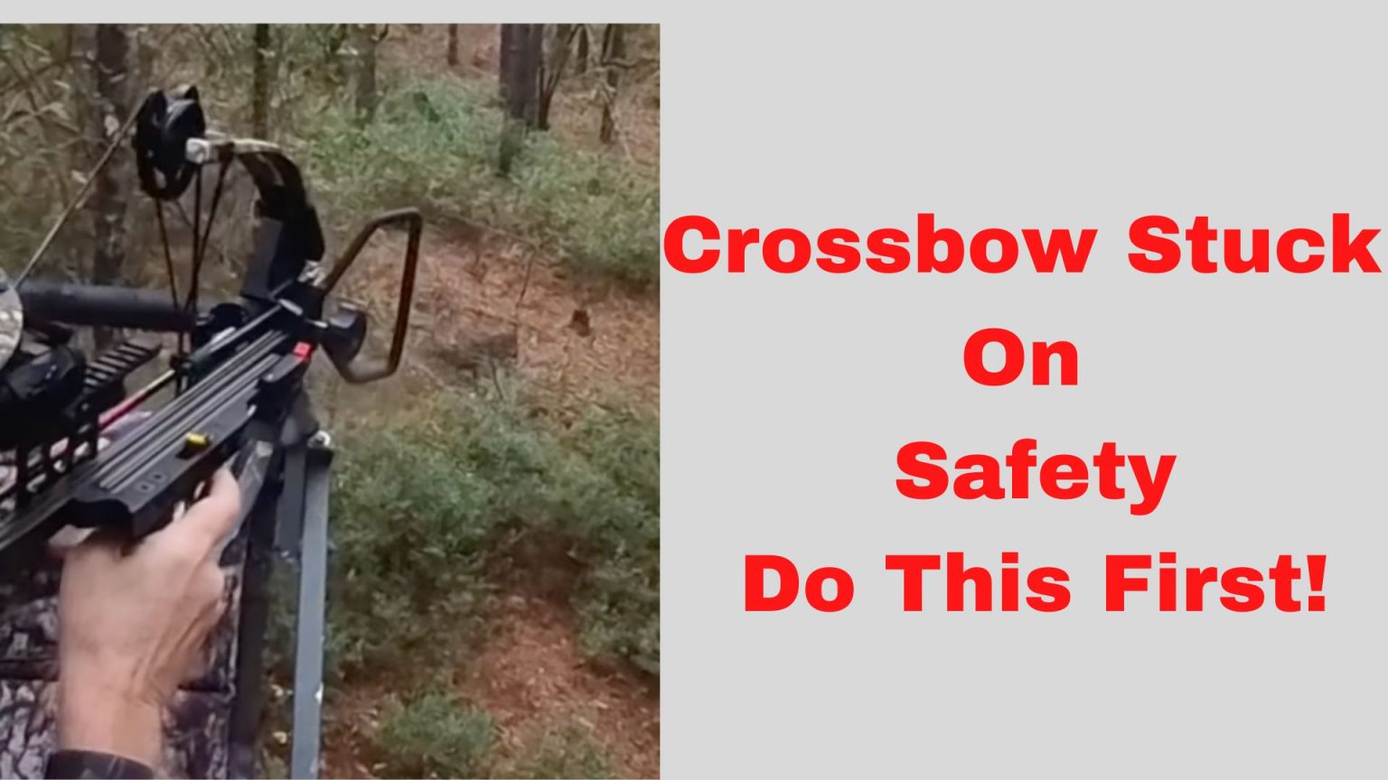My Crossbow Is Stuck On Safety-What to do? - Binoculars Guru